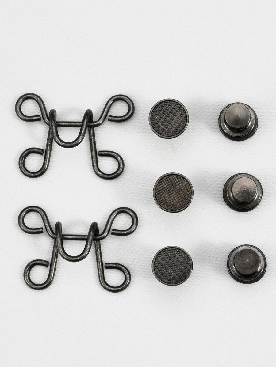 2 Sets - Waistband Button, Pants Button, Sewing Button And Elastic ...