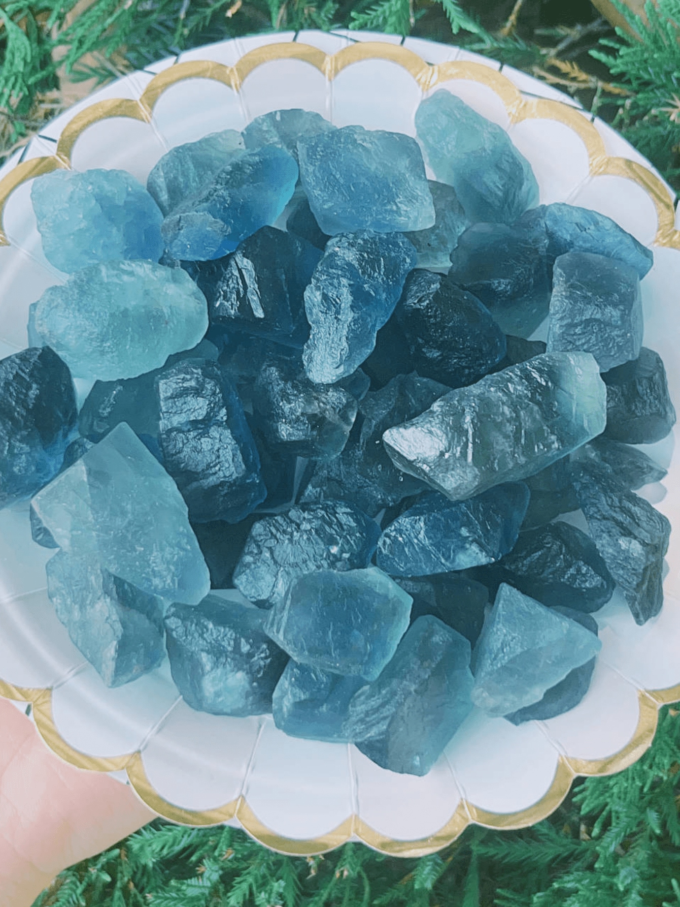 1pc/100g Rough Natural Blue Fluorite Stone Raw Healing Gemstone Crystal ...