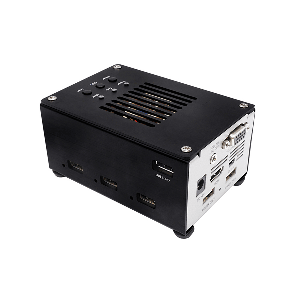 For Mister FPGA 32MB Motherboard+USB Hub V2.1 with DIY Metal Case Kit for Terasic DE10-Nano ...