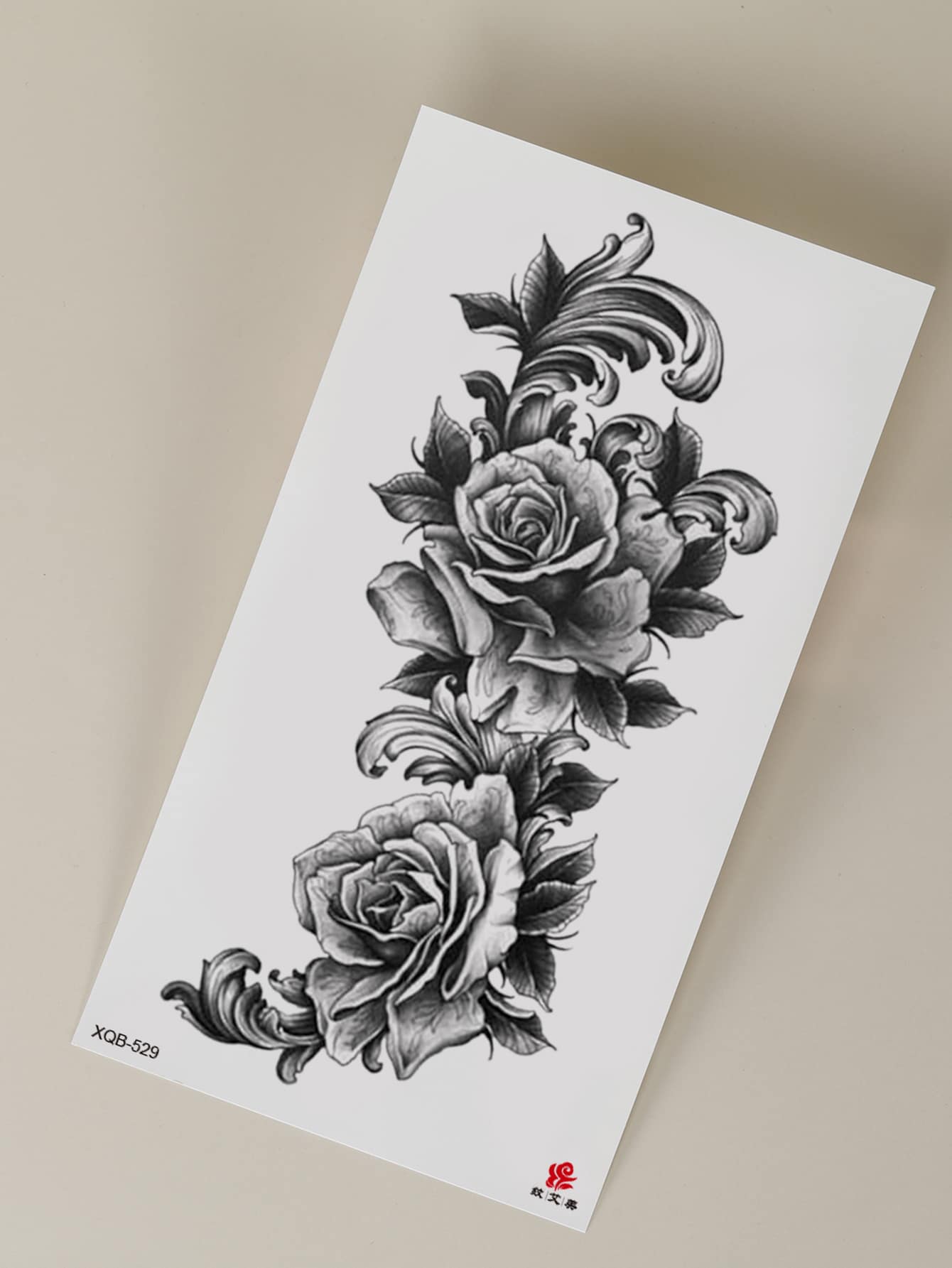 Tattoo Sticker, 1 Sheet Floral Pattern Temporary Tattoos For Women ...