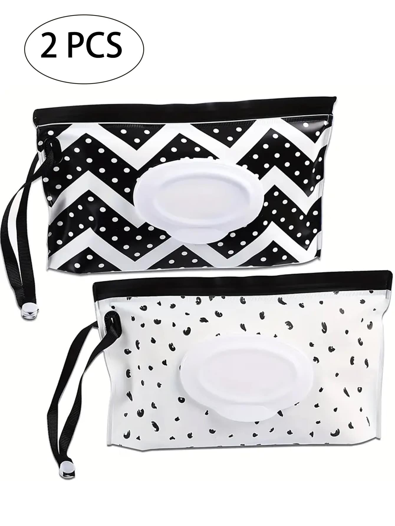 2pcs/Set Wipes Container, Reusable Portable Wet Wipe Pouch, Wipe ...