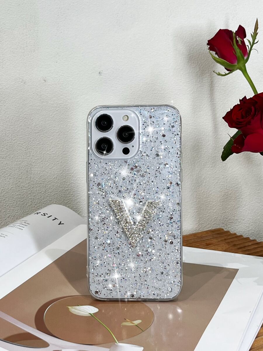 Rhinestone Decor Phone Case | SHEIN USA