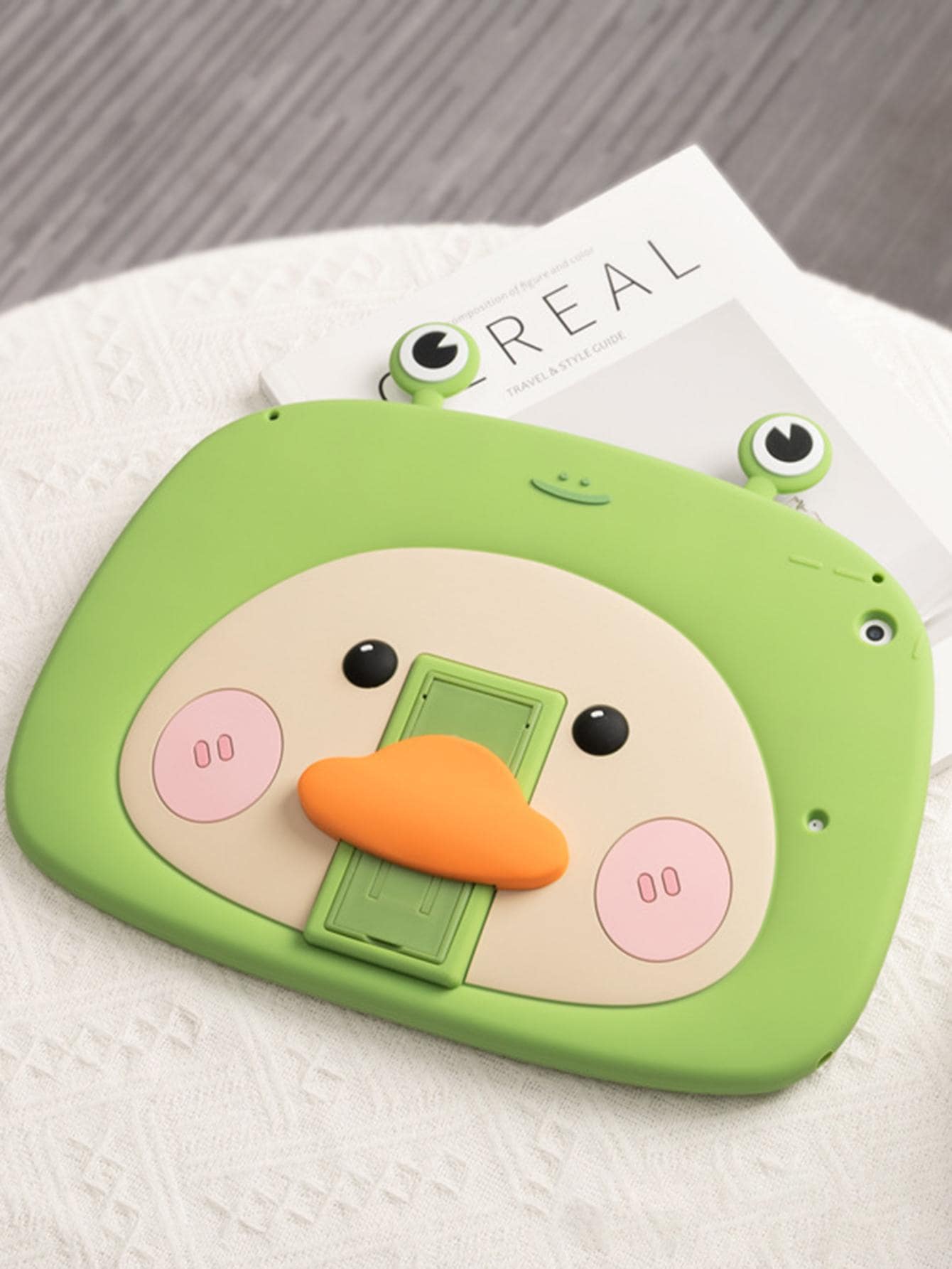 Cute Frog And Duck Pattern Tablet Case | SHEIN USA