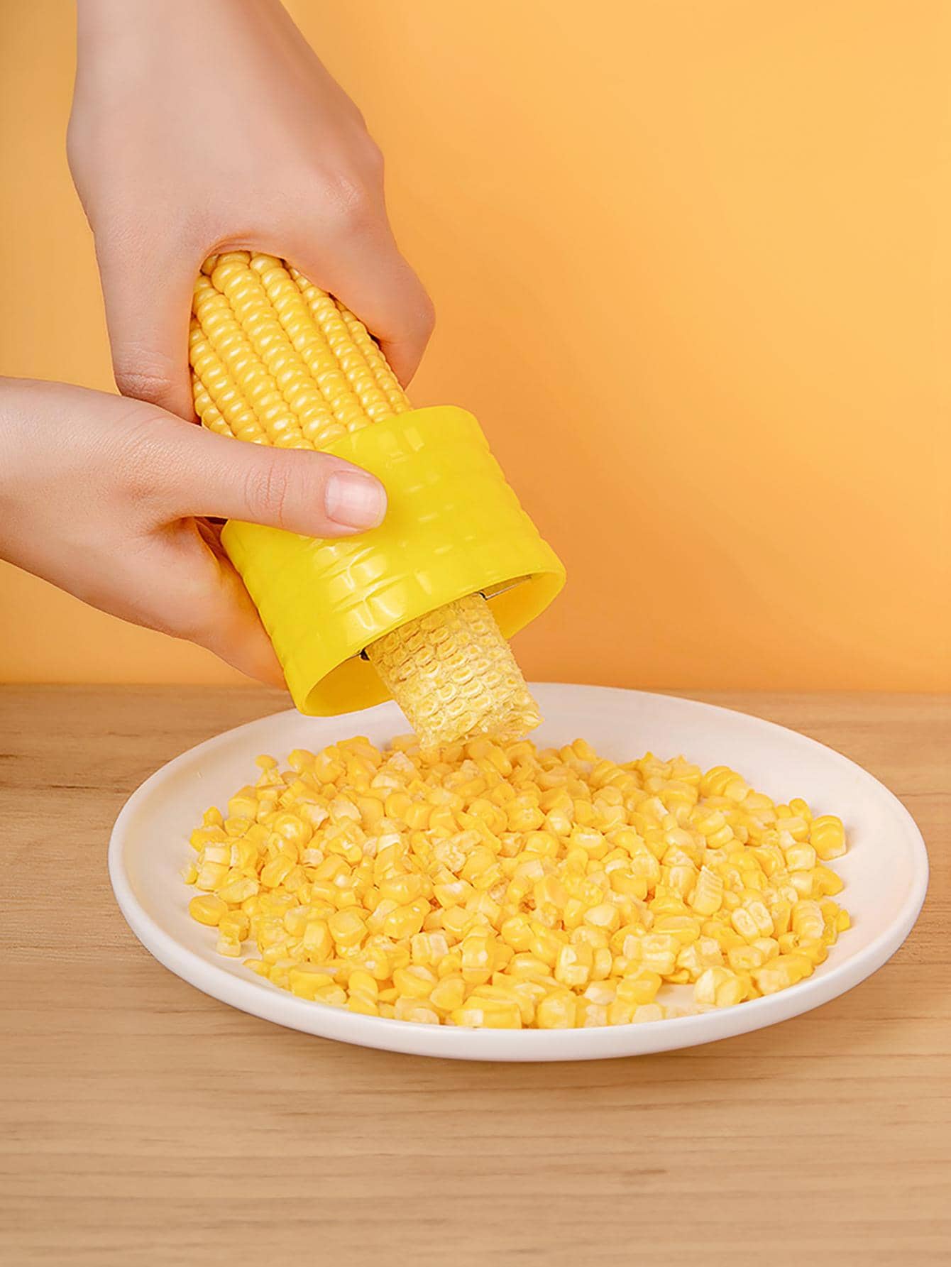 1pc Corn Peeler & Cob Cutter, Stainless Steel Kitchen Tool For ...