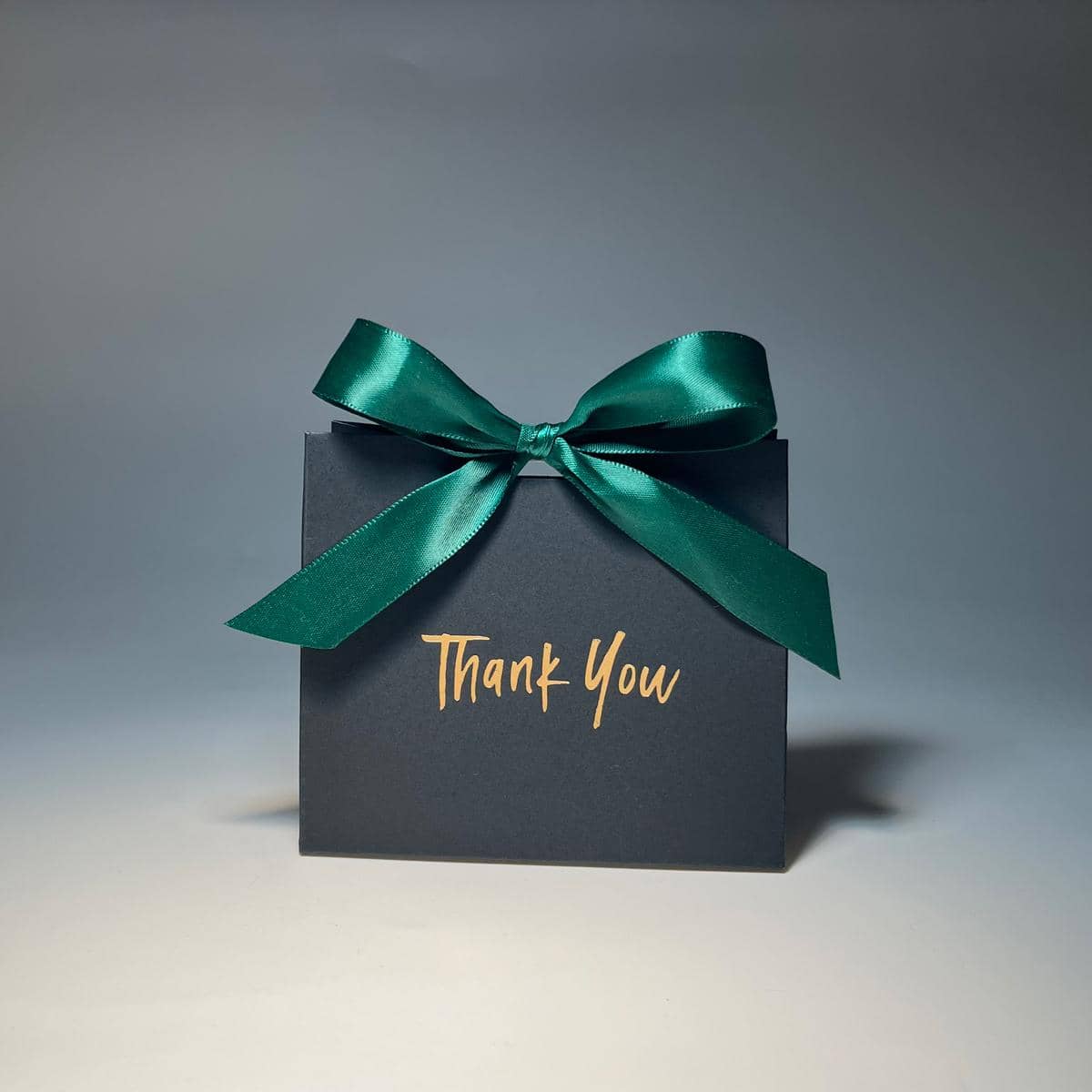 Black Minimalist Mini Gift Bag with Gold Foil 'Thank You' - Perfect for ...
