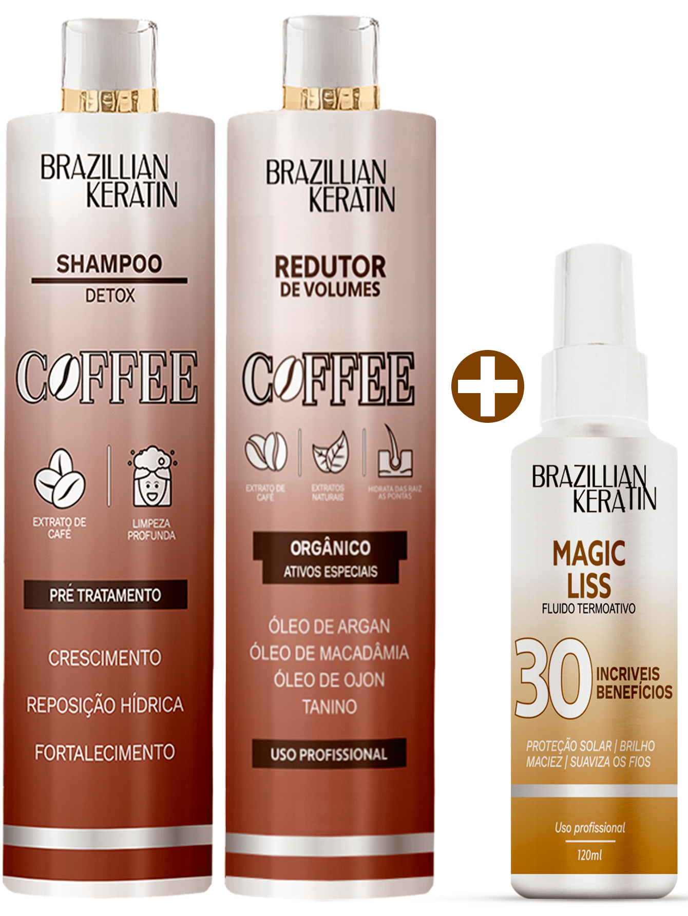 Kit Progressiva De Café Protetor Térmico - Magic Liss | SHEIN Brasil