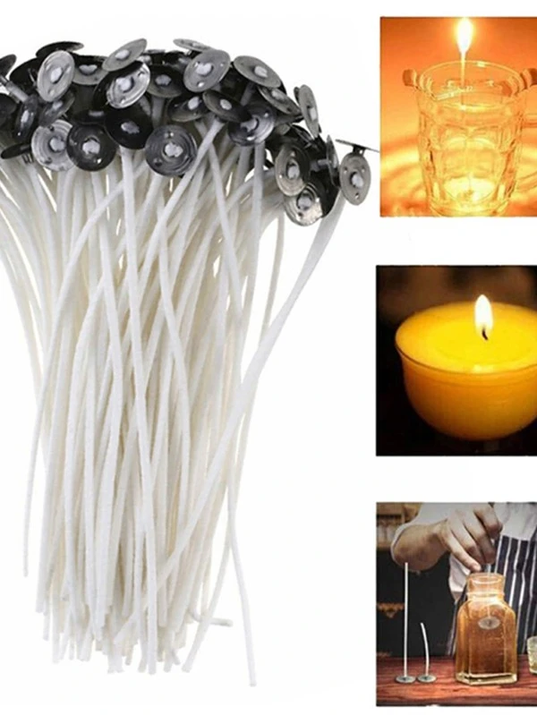 50pcs Candle Wick, Paraffin Wax Wick, Oil Lamp Wick Set For Diy | SHEIN USA