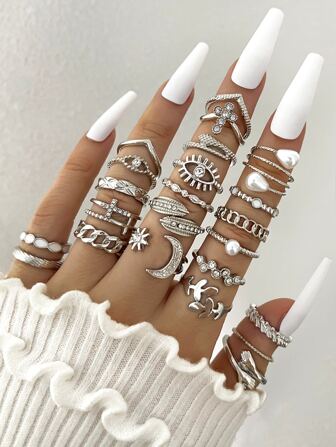 Women Ring Sets | Fashion Women Ring Sets | SHEIN USA