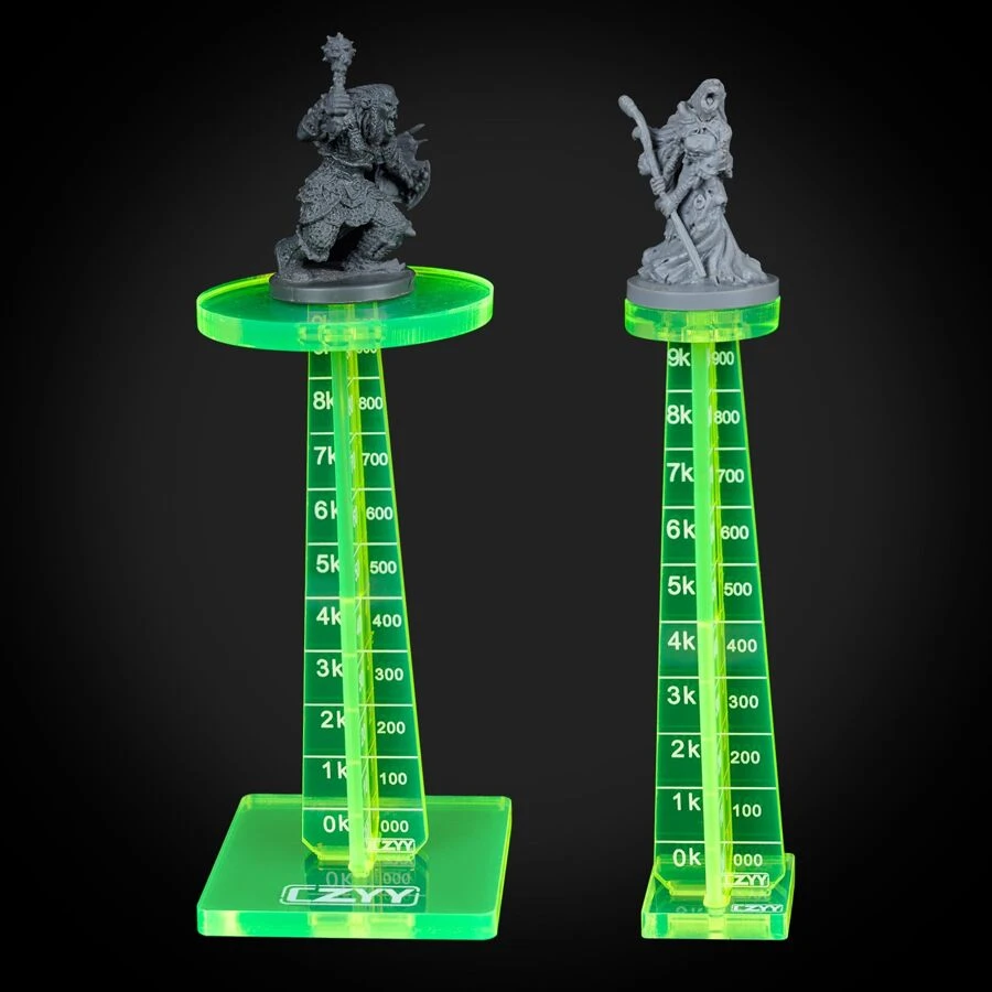 DND Flight Stand Set of 2, Fluorescent Acrylic Combat Tiers and Risers ...