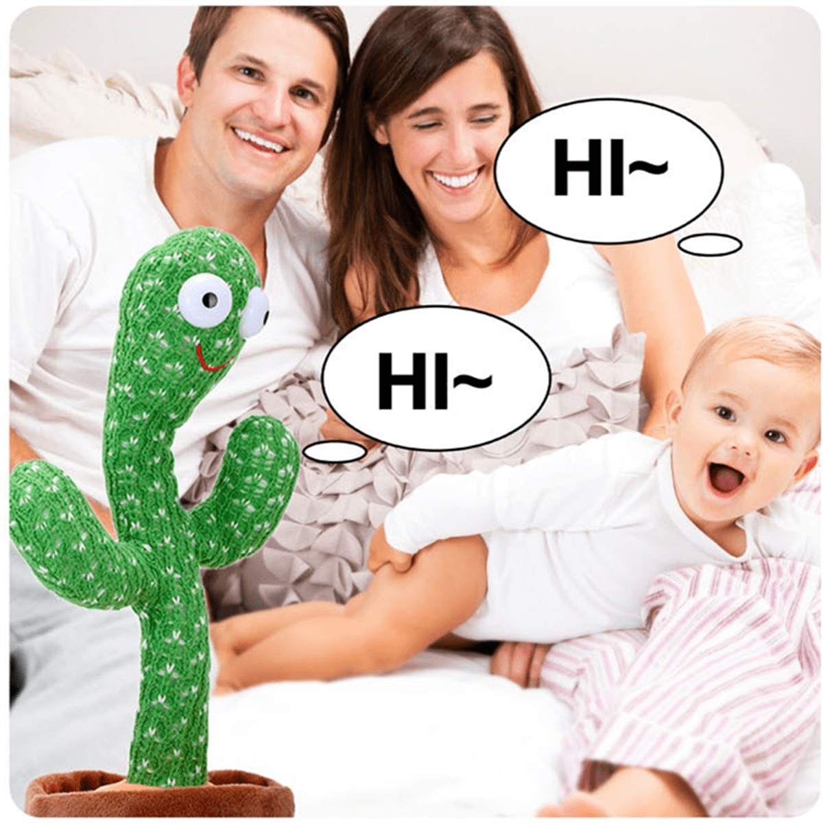 Dancing Cactus Repeat Talking Toy Song Speaker Wriggle Dancing Sing Toy ...