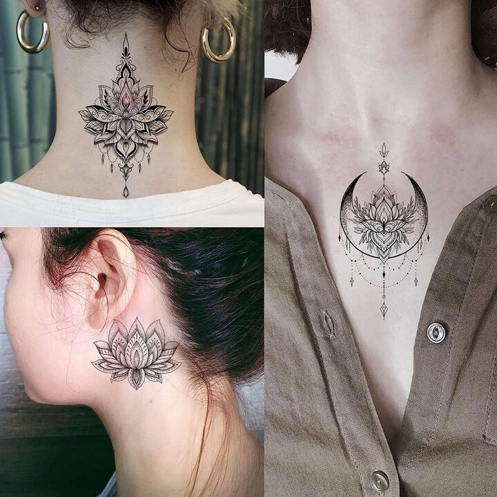 Lotus Flower Tattoo Back Of Neck | Best Flower Site