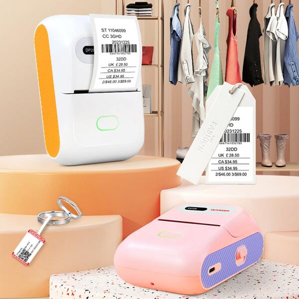 DETONGER DP26 Blue Portable Label Printer Wireless Use for Home ...