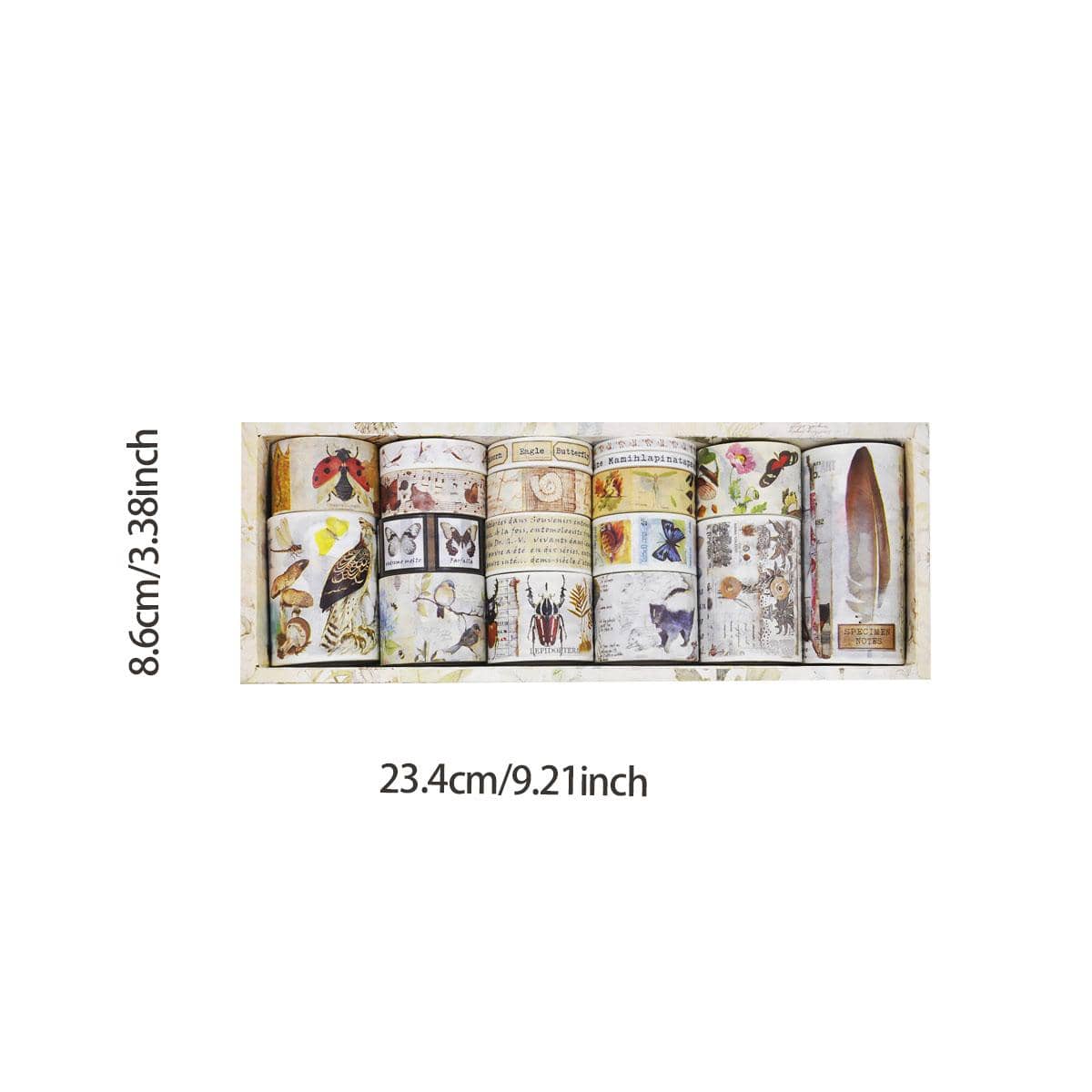 20 Rolls/box Vintage DIY Material Sticker Set With Washi Tape | SHEIN USA