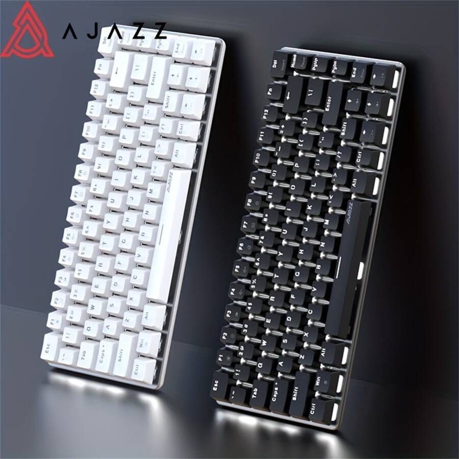 AJAZZ AK33 Wired Mechanical Keyboard Key Cable Separation 82 Keys Black ...