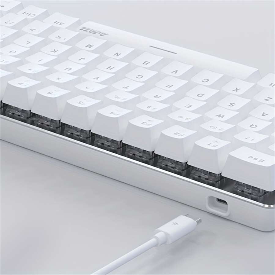 AJAZZ AK33 Wired Mechanical Keyboard Key Cable Separation 82 Keys Black ...