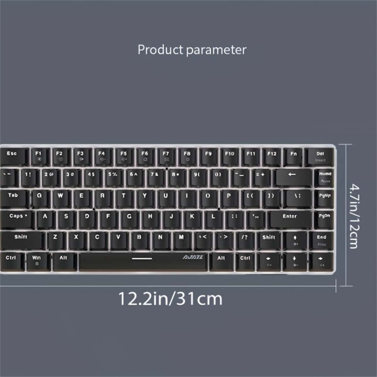 AJAZZ AK33 Wired Mechanical Keyboard Key Cable Separation 82 Keys Black ...