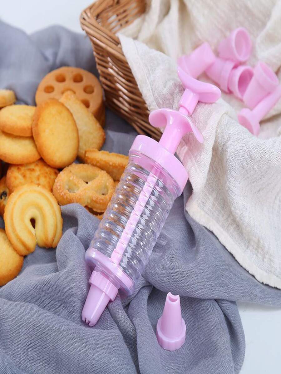 8 Tips Cookie Decorating Gun, Cream Nozzle For Cream Puffs, Piping ...
