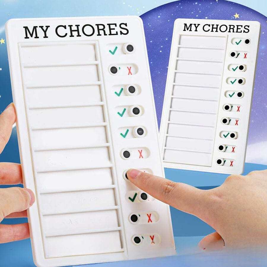 Self-discipline Punch Card Checker Memo Board RV Checklist With Sticky ...
