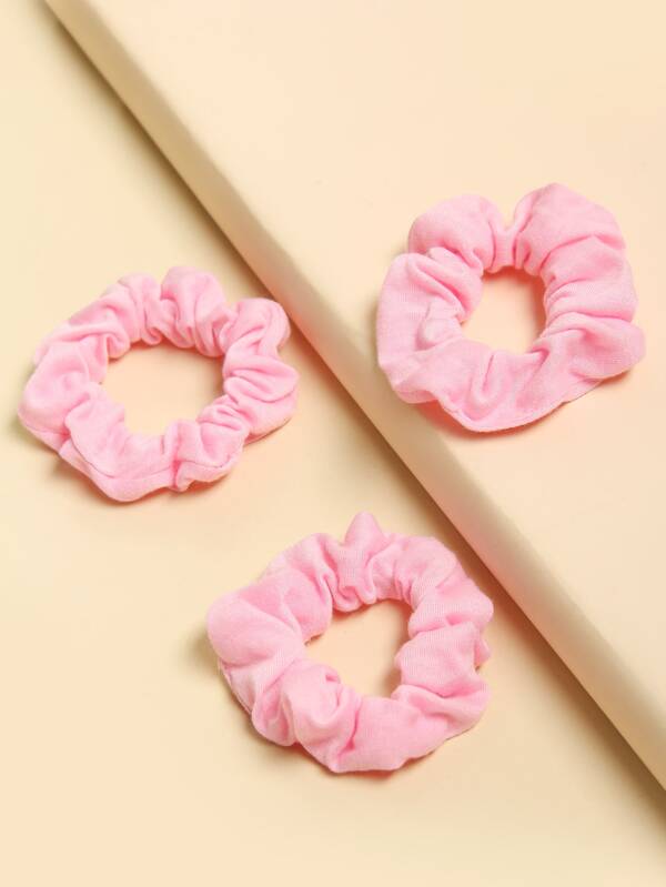 10pcs Mixed Color Small-sized Hair Scrunchies Set | SHEIN USA