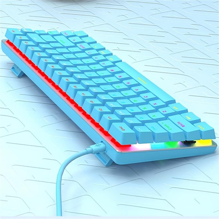 AJAZZ AJAZZ Wired Mechanical Keyboard, Key Separation Design, 82 Keys ...