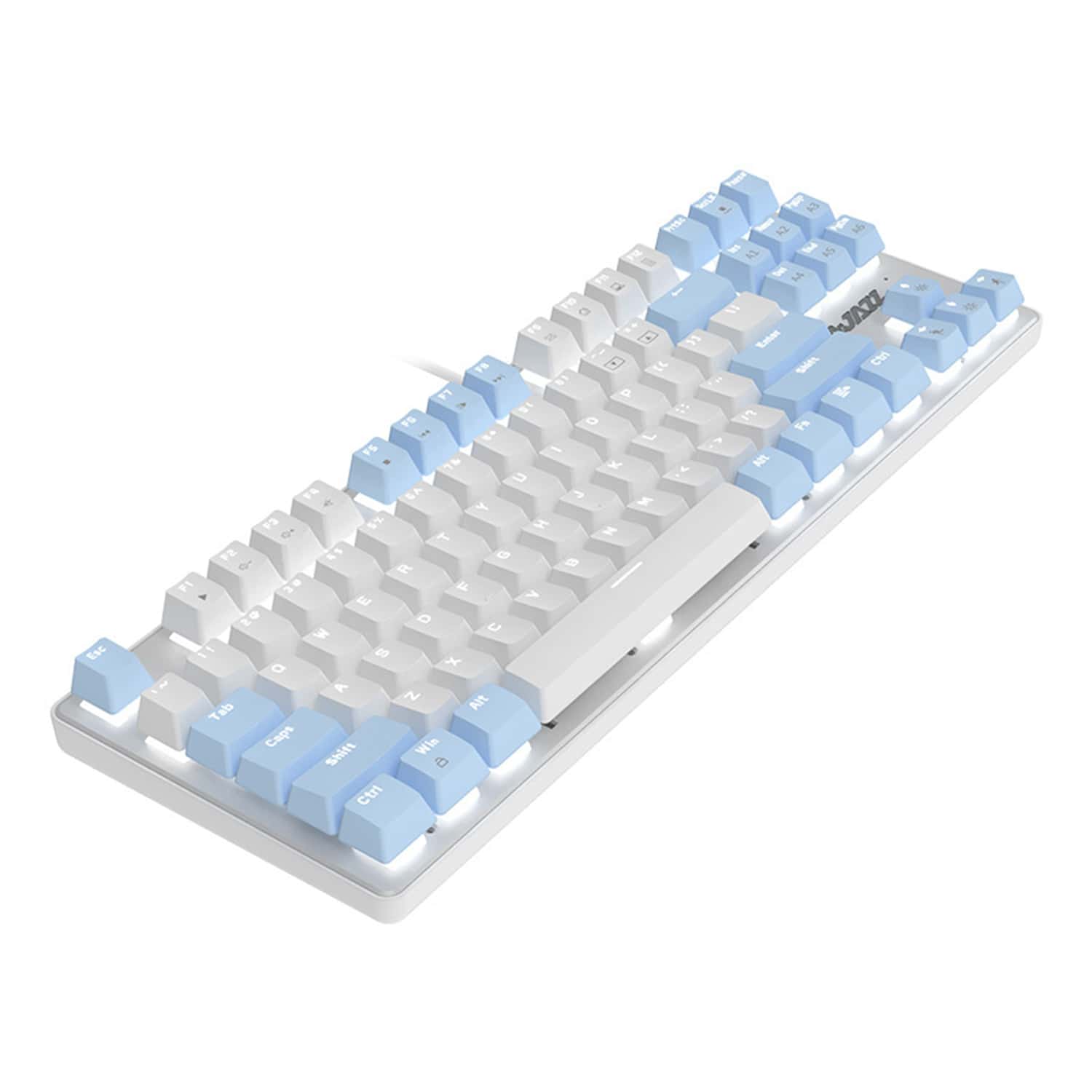 AJAZZ AJAZZ AK40 mechanical keyboard 87-key keypad Metal panel double ...