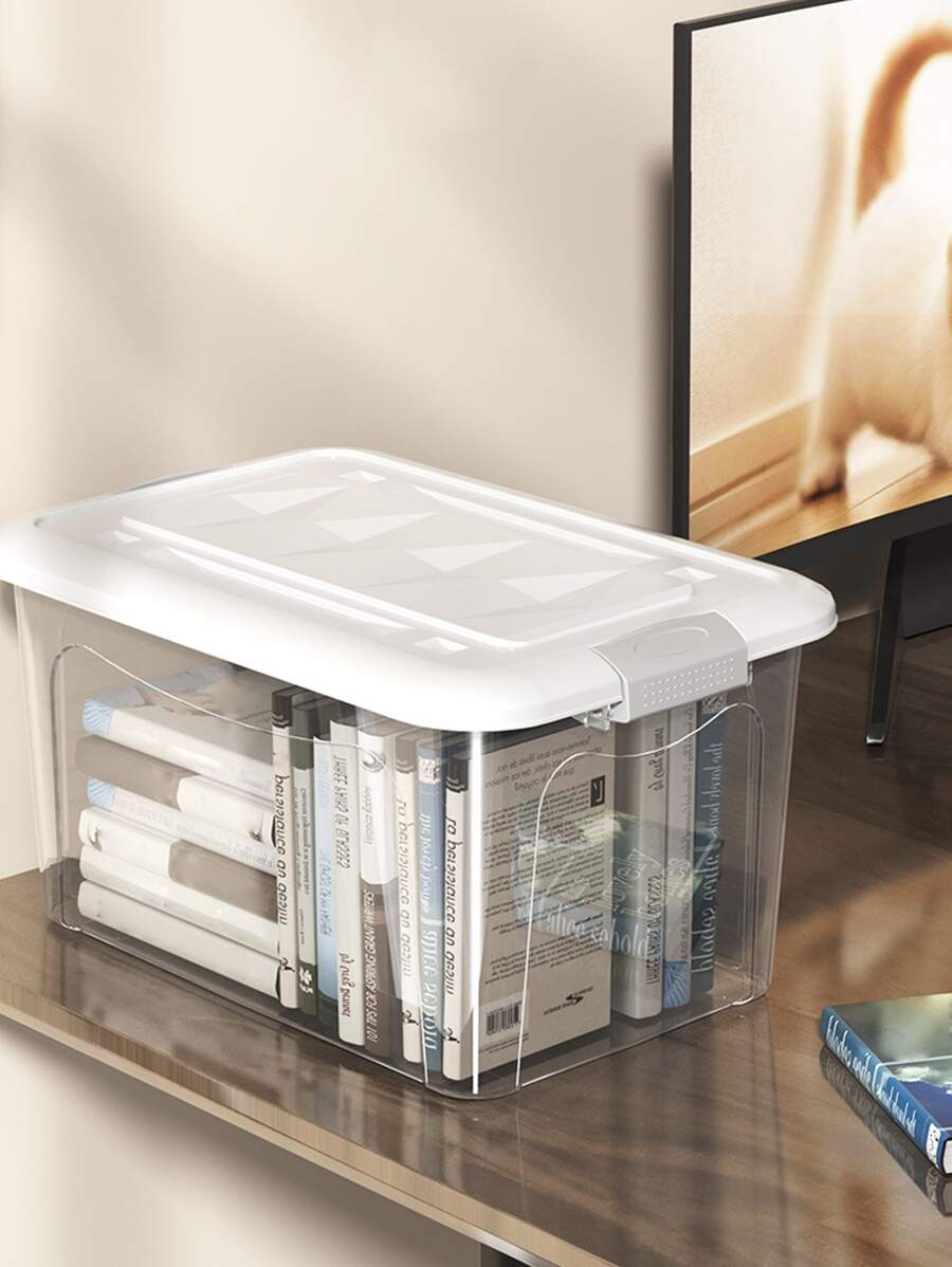 1pc Transparent Storage Box For Household Items, Toys, Clothes Sorting ...