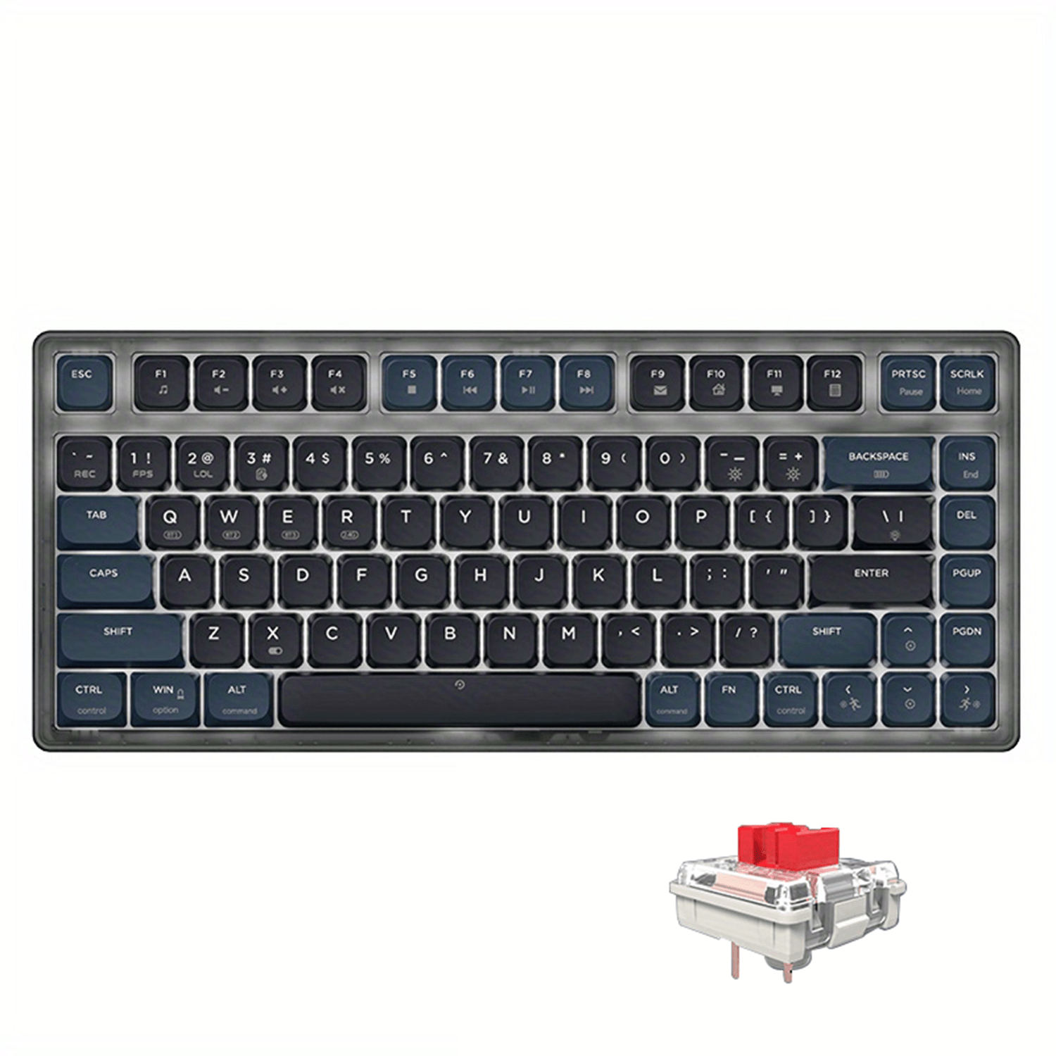 Ajazz 80% Keyboard Layout Office Mechanical Keyboard: AK832 83-key thin ...