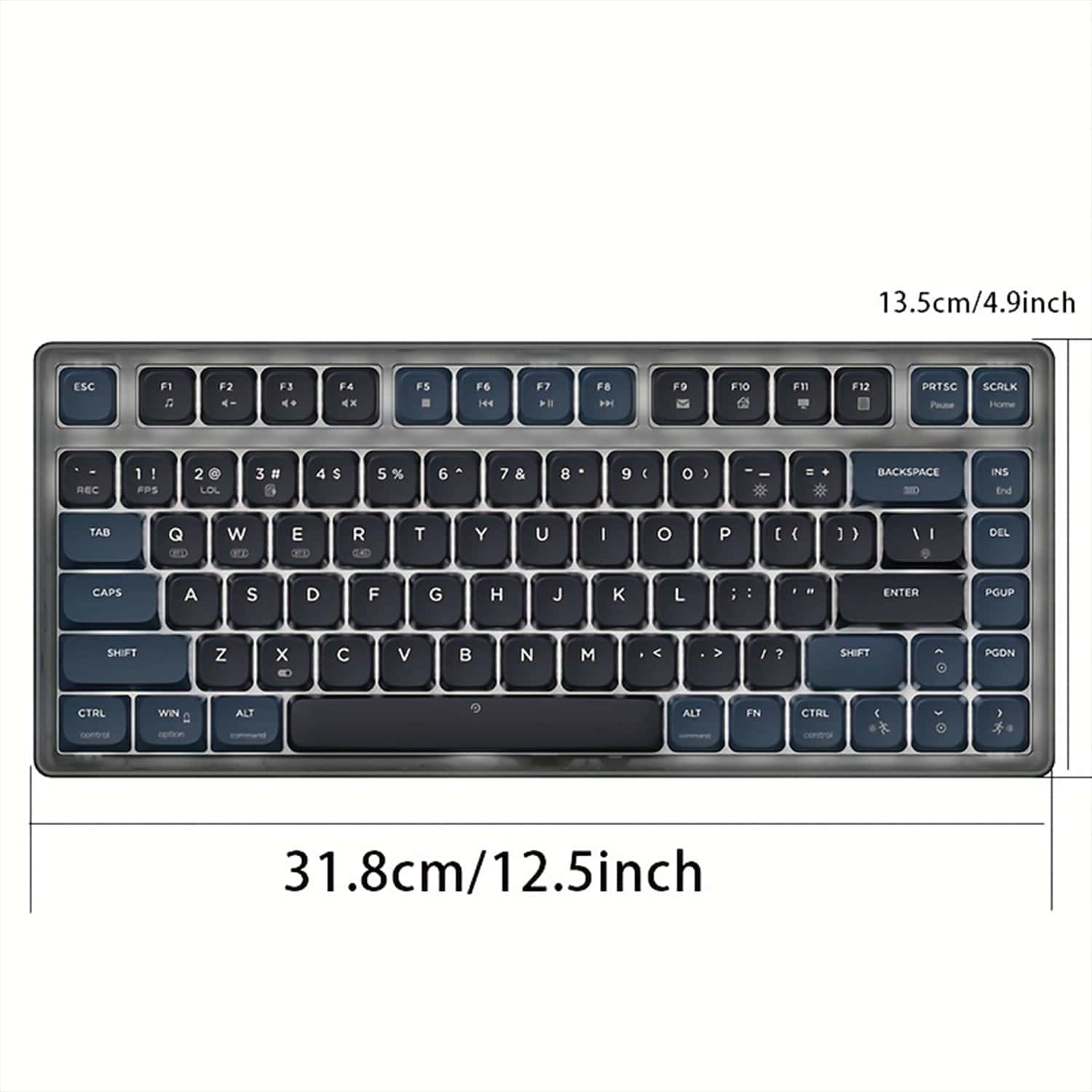 AJAZZ Ajazz 80٪ مكتب تخطيط لوحة المفاتيح لوحة مفاتيح ميكانيكية للمكتب ...