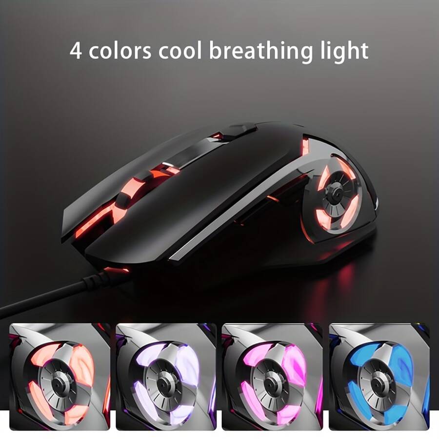 AJAZZ AJ120 blue Wired Mechanical Mouse Office Gaming Gaming Macro ...