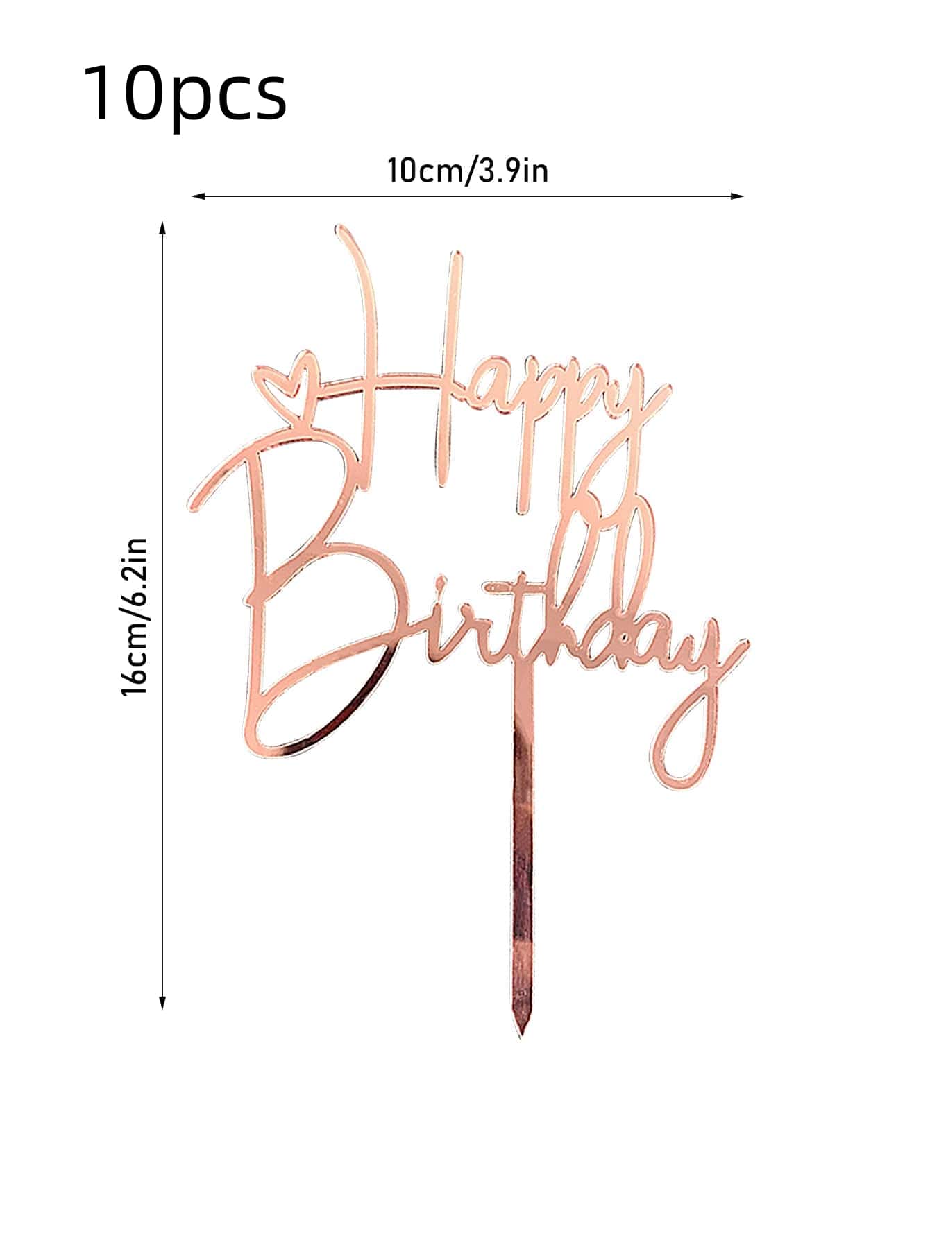 1pc Happy Birthday Cake Topper Star Birthday Cake Topper Happy Birthday