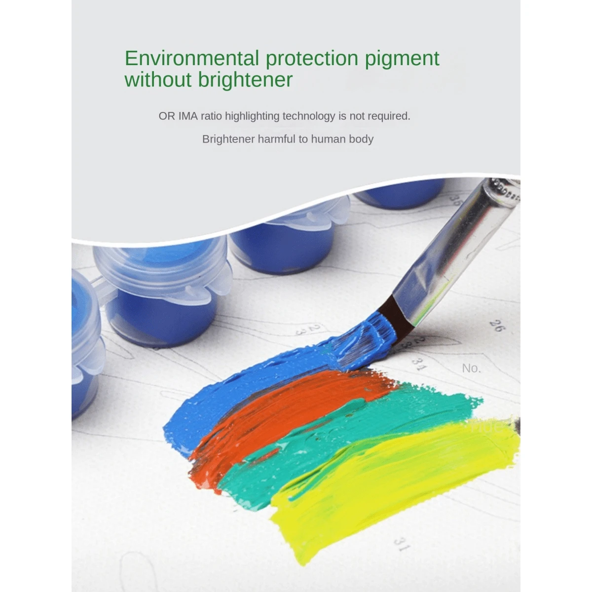 1set DIY Number Painting Kit, Oil Painting With Wooden Frame, Includes ...