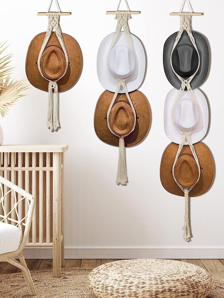 1pc Hat Hangers Wall Mounted Hat Rack For Women, Hat Organizer Wall ...