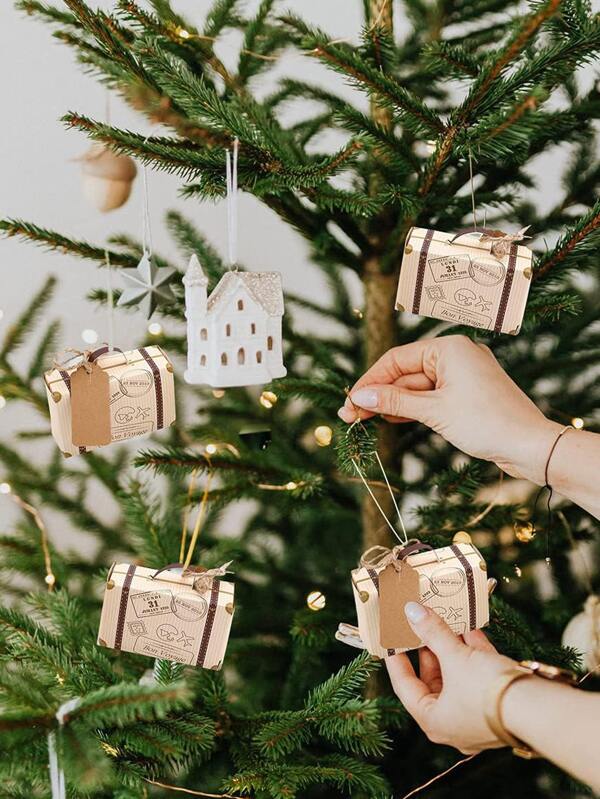 10pcs Creative Paper Gift Wrapping Box,Simple Airplane Print Gift ...