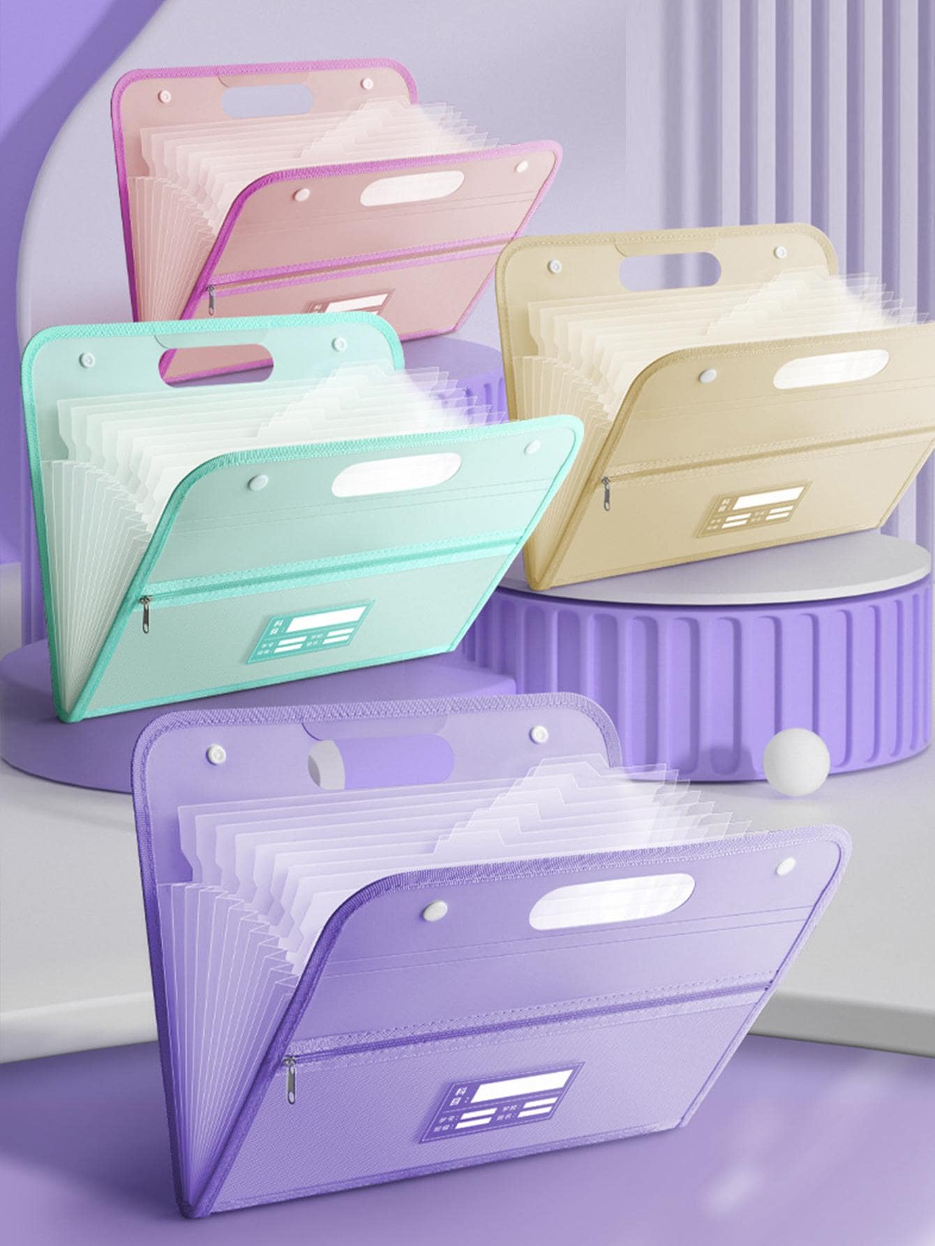 A4 File Folder Organizer Accordion Bag, Handheld And Multilayered With ...