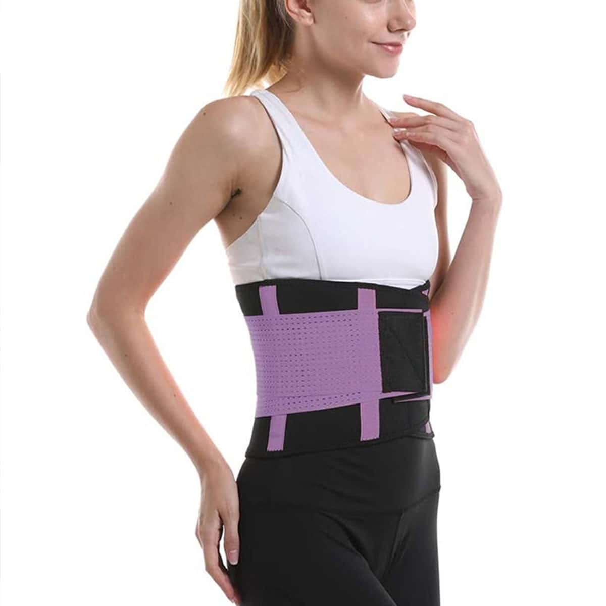 Women's & Men's Back Support Belt, Unisex Purple Low Back Brace, For ...
