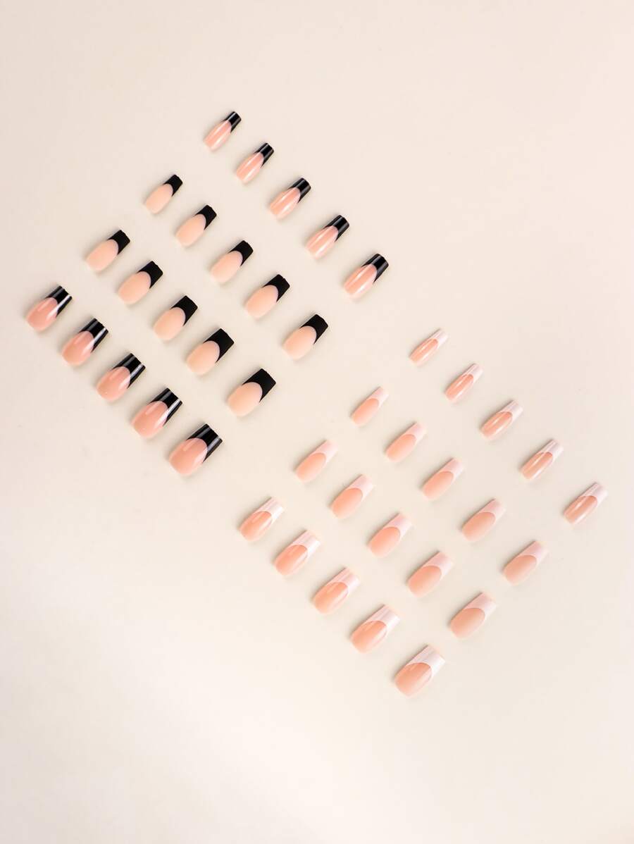 360pcs Press On Nails Full Cover Fake Nails Acrylic White French Tips ...