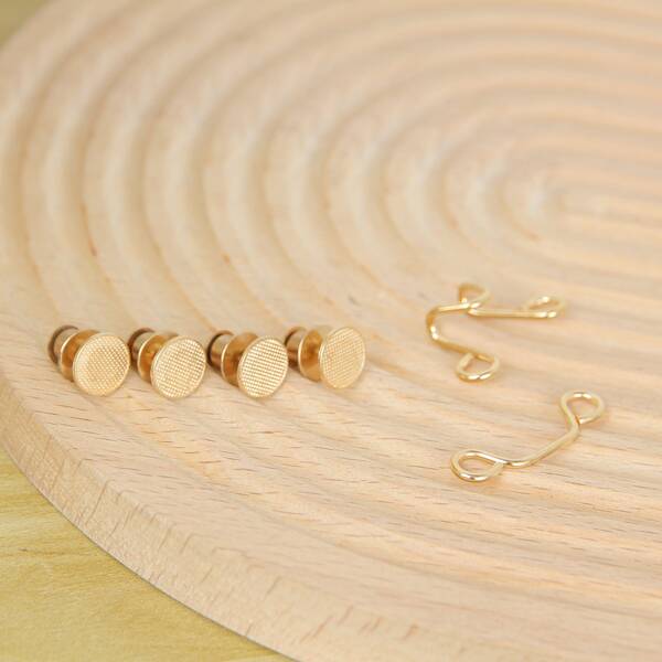 1 Set No-sew Waistband Button For Clothing, Detachable Jeans Button To ...