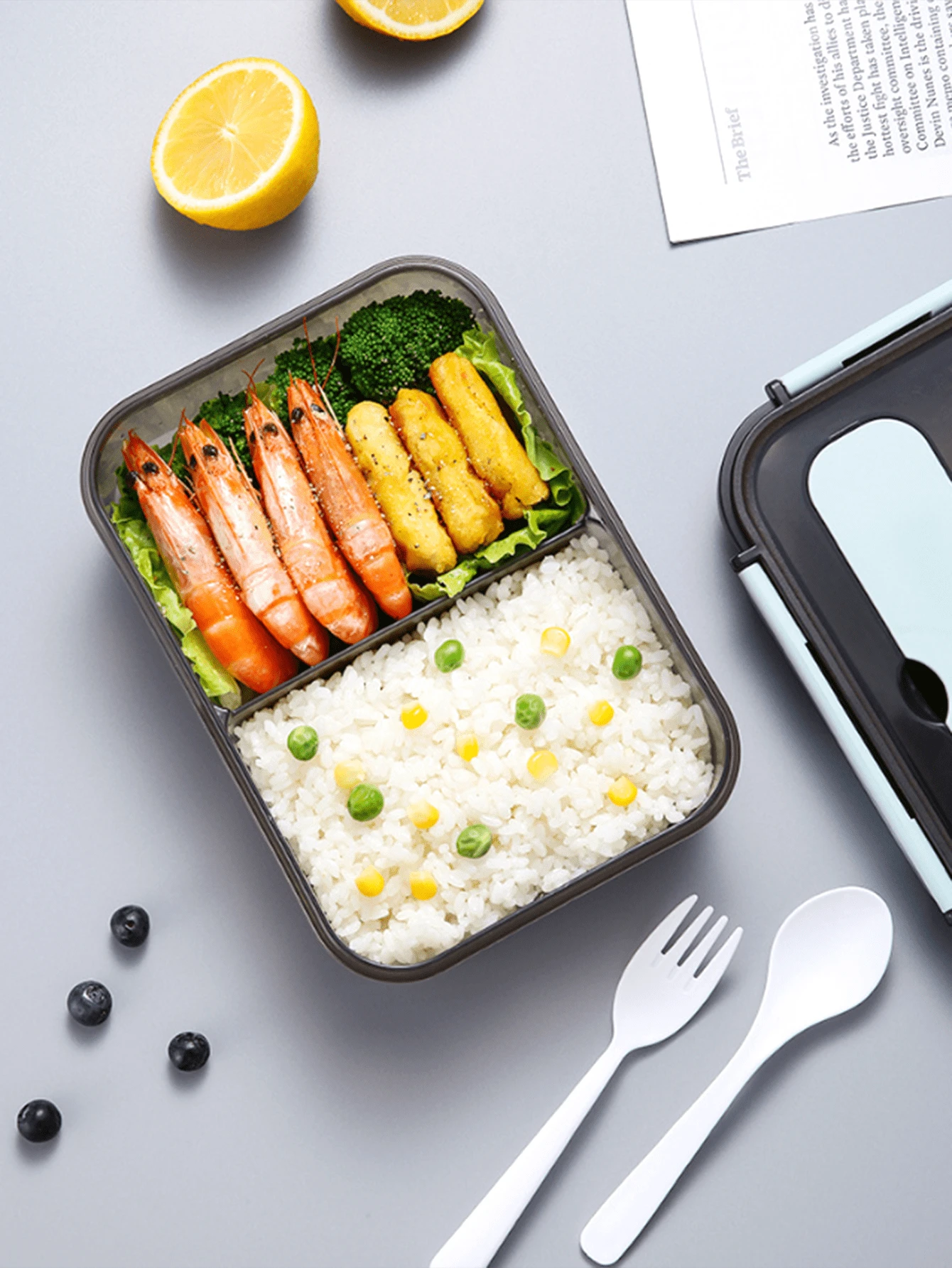 QYeah Microwaveable Lunch Box, Plastic Sealed Container With 2 ...