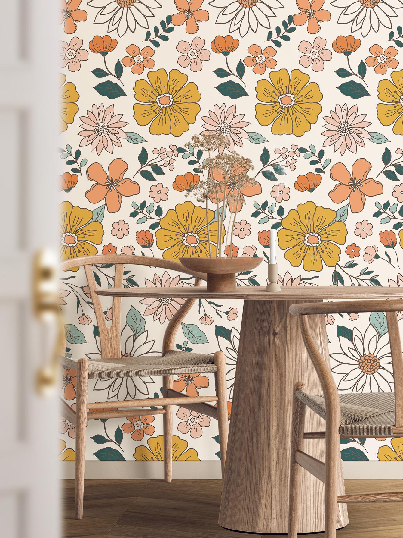 1 rouleau de papier peint épais, imperméable et résistant à l'humidité ...