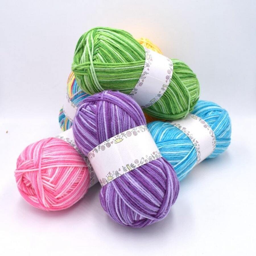6pcs Mixed Color Yarn Balls For Home Diy | SHEIN USA