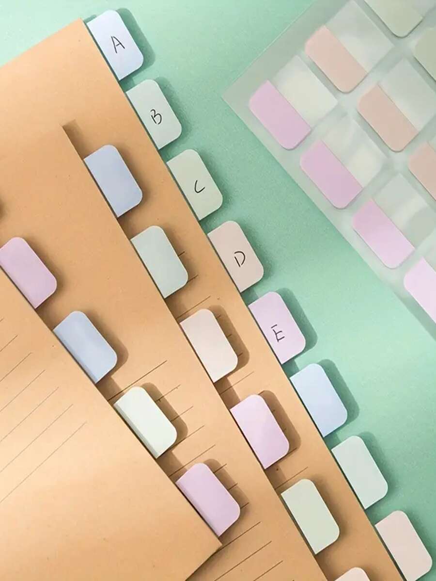 4 Sheets Colorful Index Tabs For Students Classification Tab Sticker ...