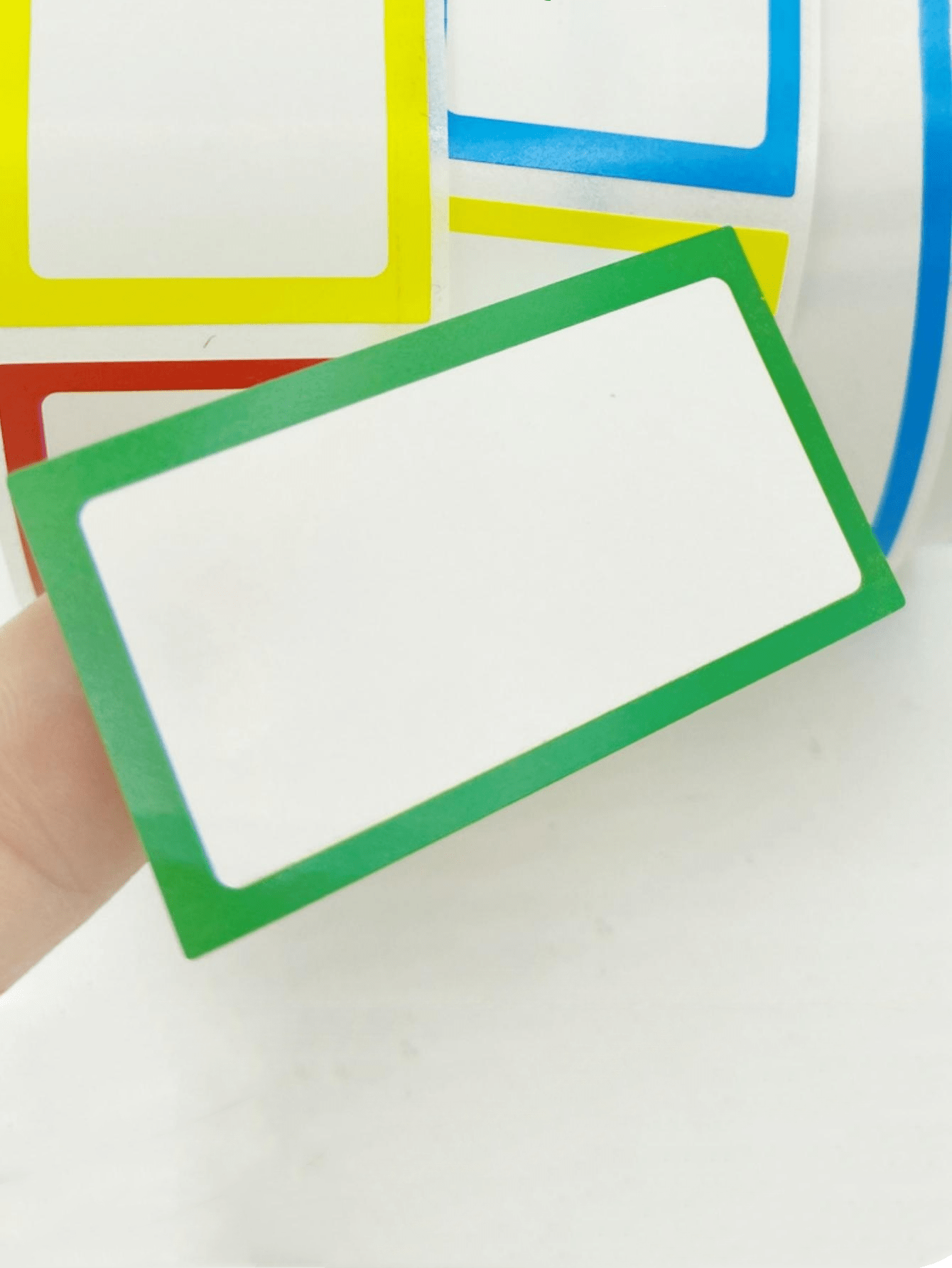 250pcs/roll 4-color Name Label Stickers,multicolor Blank Name Stickers ...