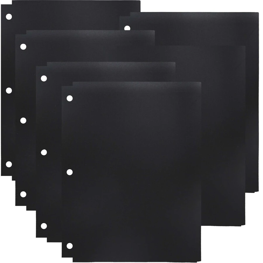 Youngever 6 Pack Heavy Duty Plastic Two Pocket Folders, Binder Dividers ...