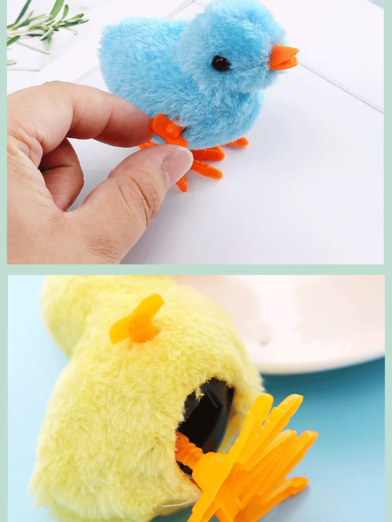 Wind-up Plush Jumping Chick Toy Fun Retro Style Children's Toy | SHEIN USA