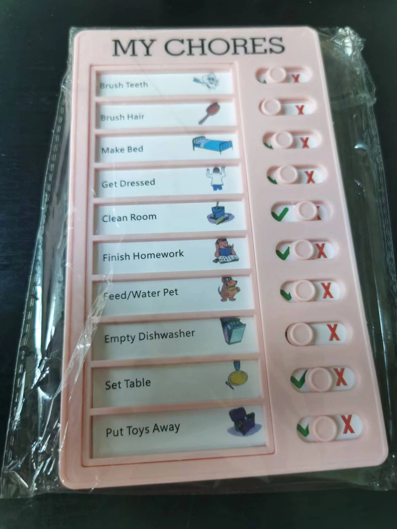 Daily Task Planning Board Detachable Chores Checklist Board Wall ...