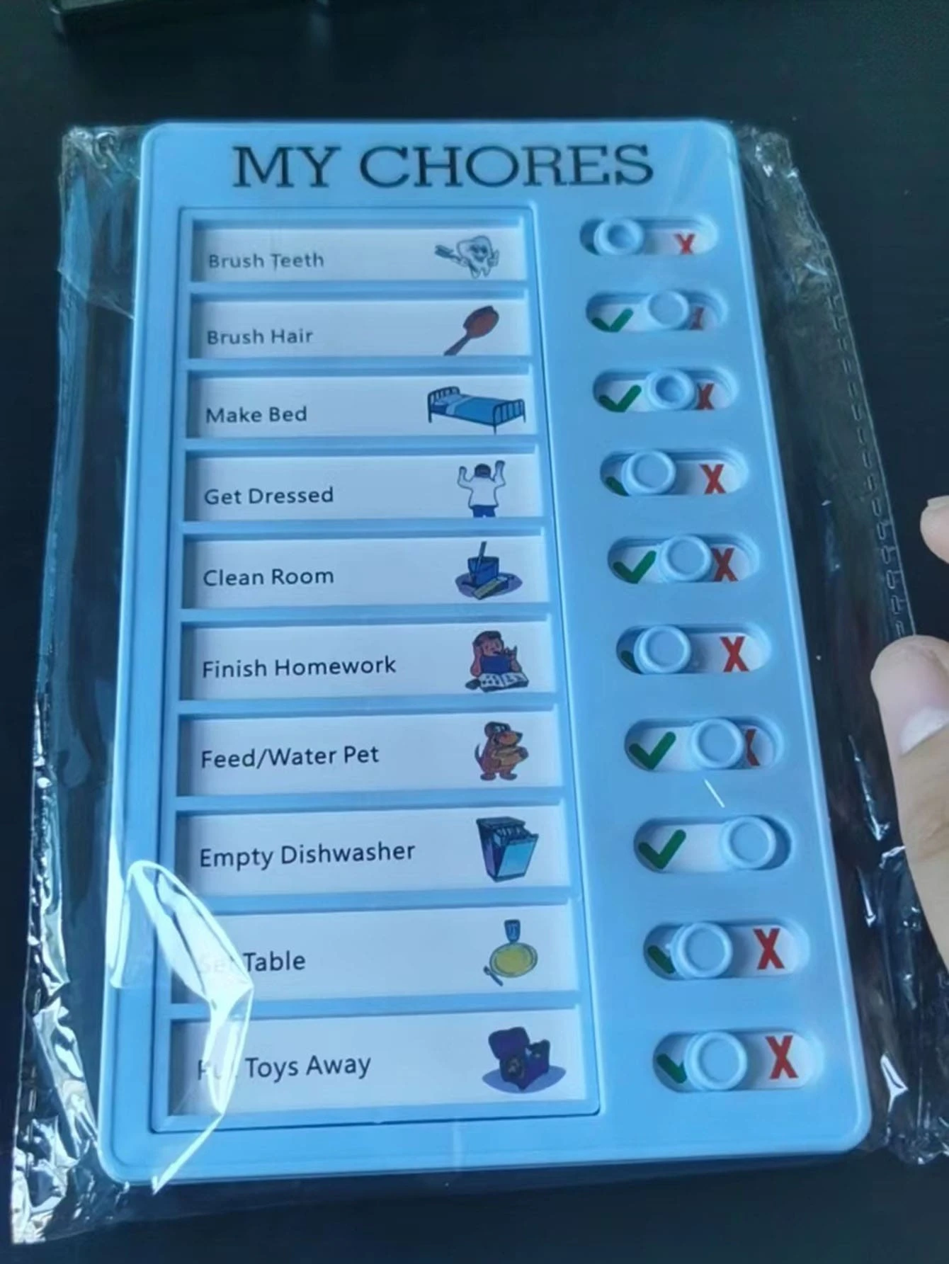 Daily Task Planning Board Detachable Chores Checklist Board Wall ...