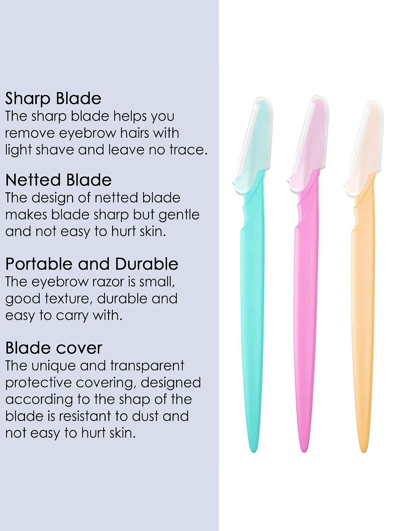 12 eyebrow razors, multi-purpose exfoliating facial tools, face and ...