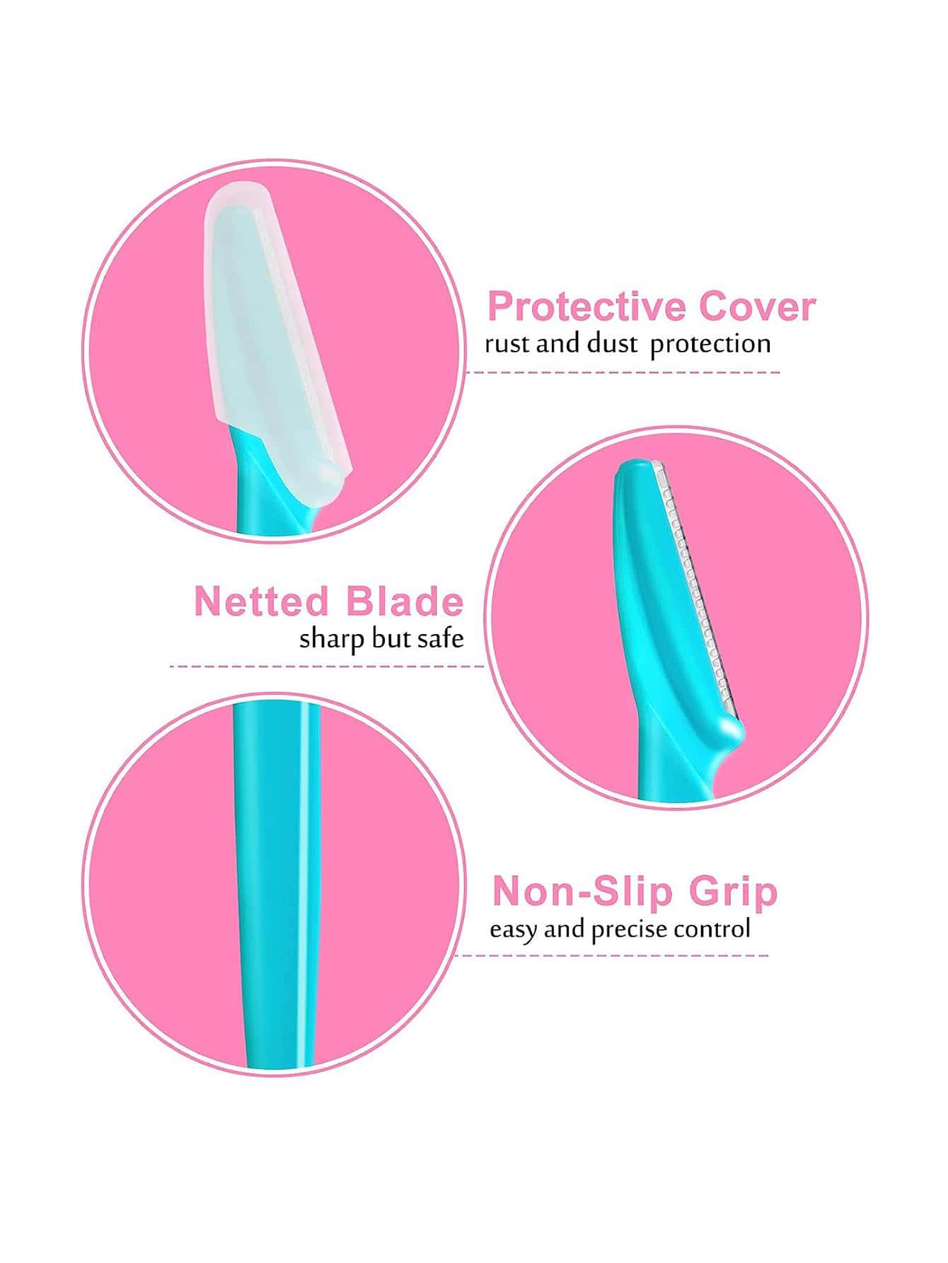 12 eyebrow razors, multi-purpose exfoliating facial tools, face and ...