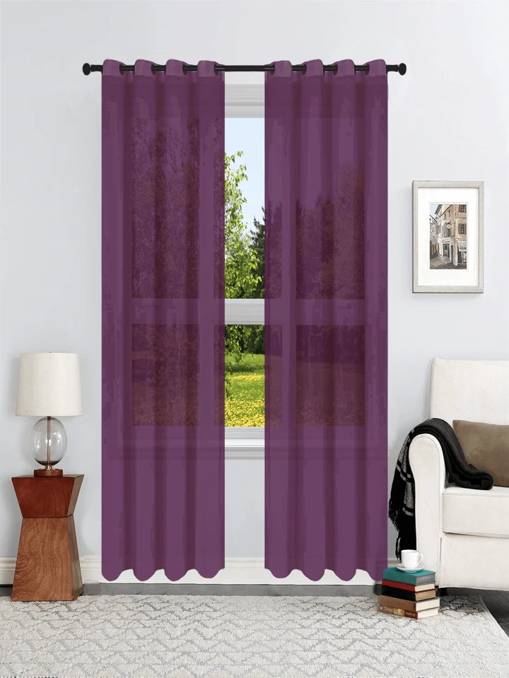 Light Purple Window Curtains