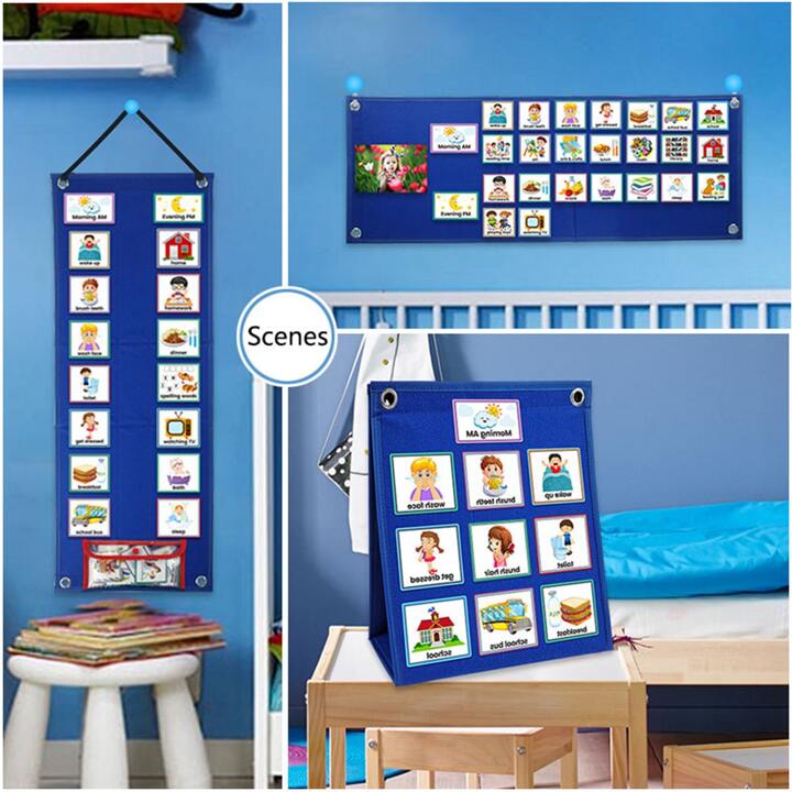 1set Visual Schedule for Kids Daily Routine Chart with 70 Cards ...